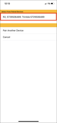 Trimble Setup for iOS Devices